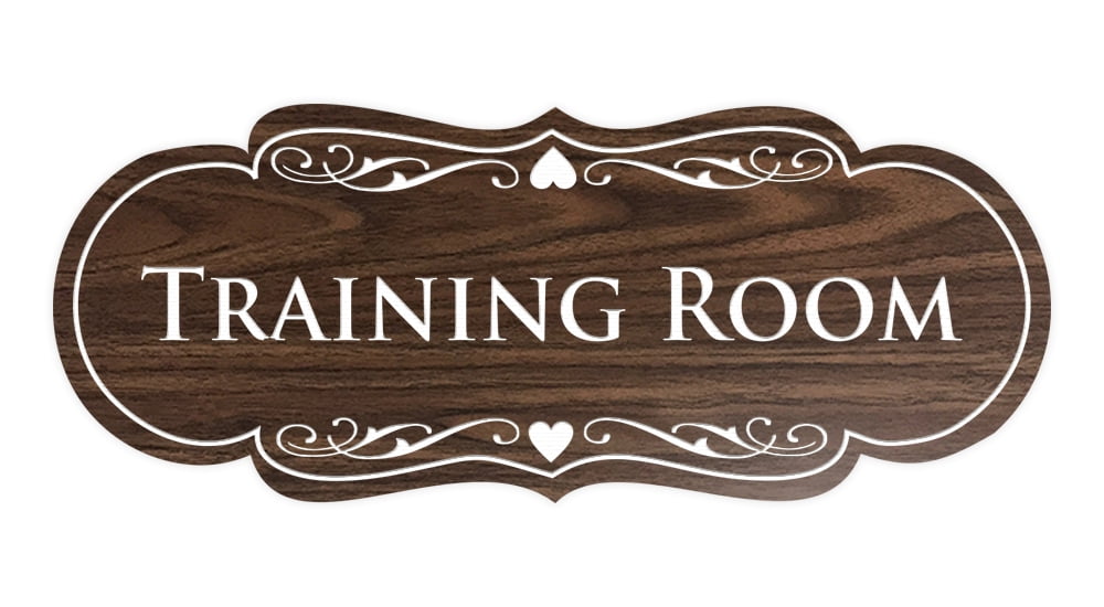 Signs ByLITA Designer Training Room Sign (Walnut) - Medium - Walmart.com
