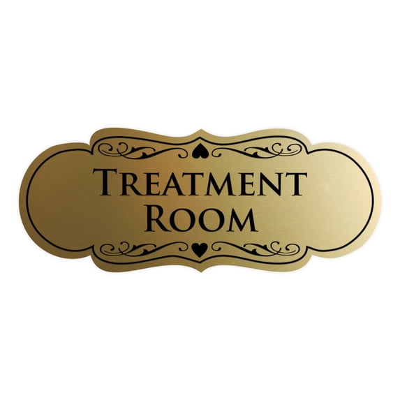 Signs ByLITA Designer Treatment Room Sign (Brushed Gold) - Large ...