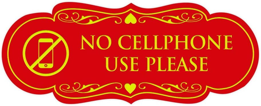 Signs ByLITA Designer (Vector) No Cellphone Use please Sign(Black ...
