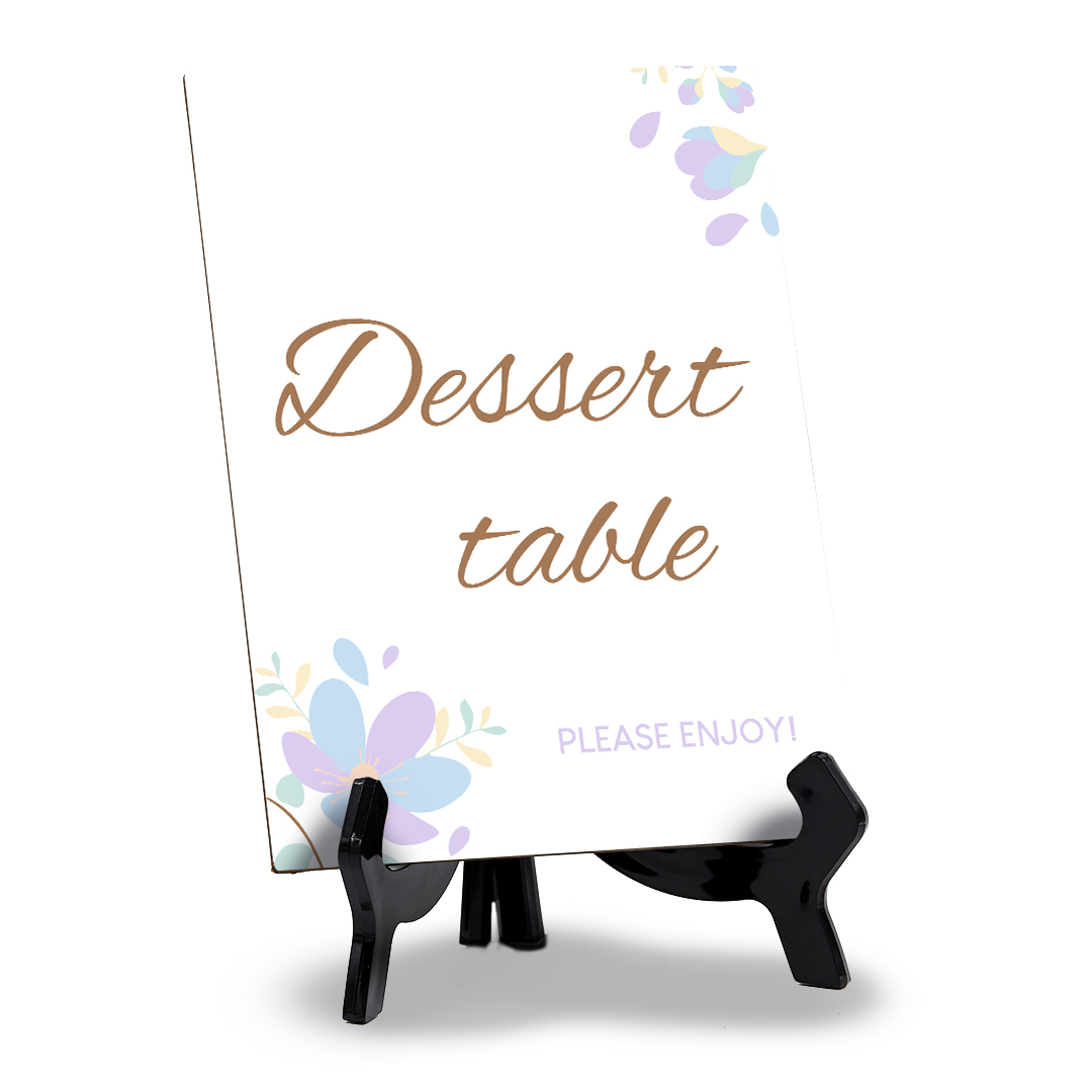 Signs ByLITA Dessert Table Please Enjoy! 6x8" Lavender Flowers Table ...