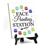Signs ByLITA Face Painting Station, Table Sign with Acrylic Stand (6x8 ...