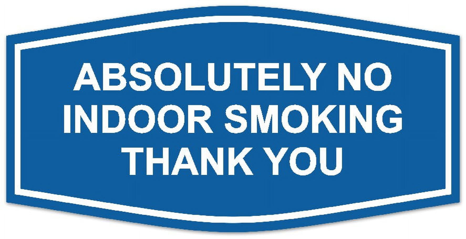 Signs ByLITA Fancy Absolutely No Indoor Smoking Thank you Sign - Laser ...