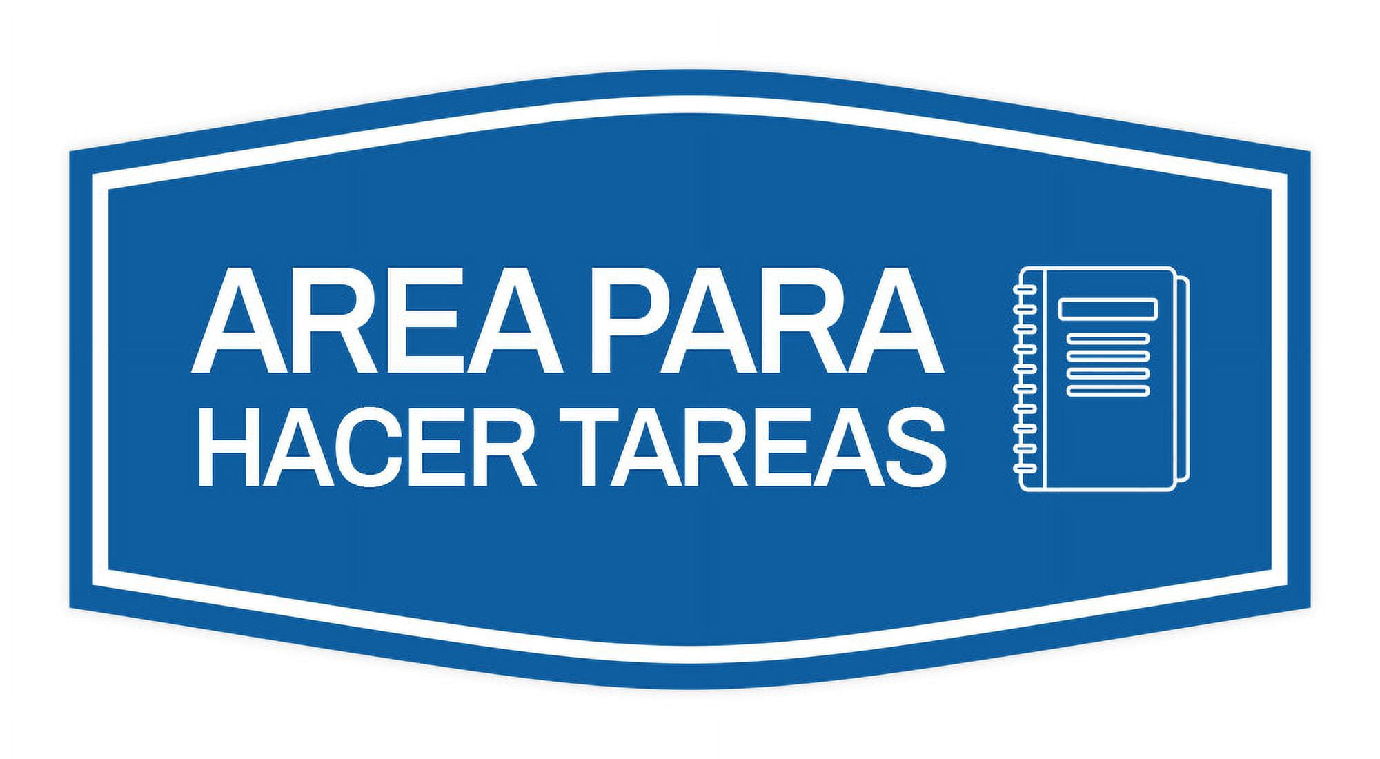 Signs ByLITA Fancy Area para hacer tareas Easy Installation | Classroom ...
