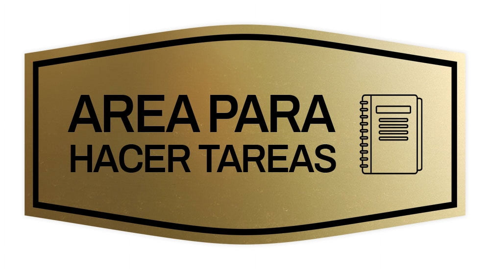 Signs ByLITA Fancy Area para hacer tareas Easy Installation | Classroom ...