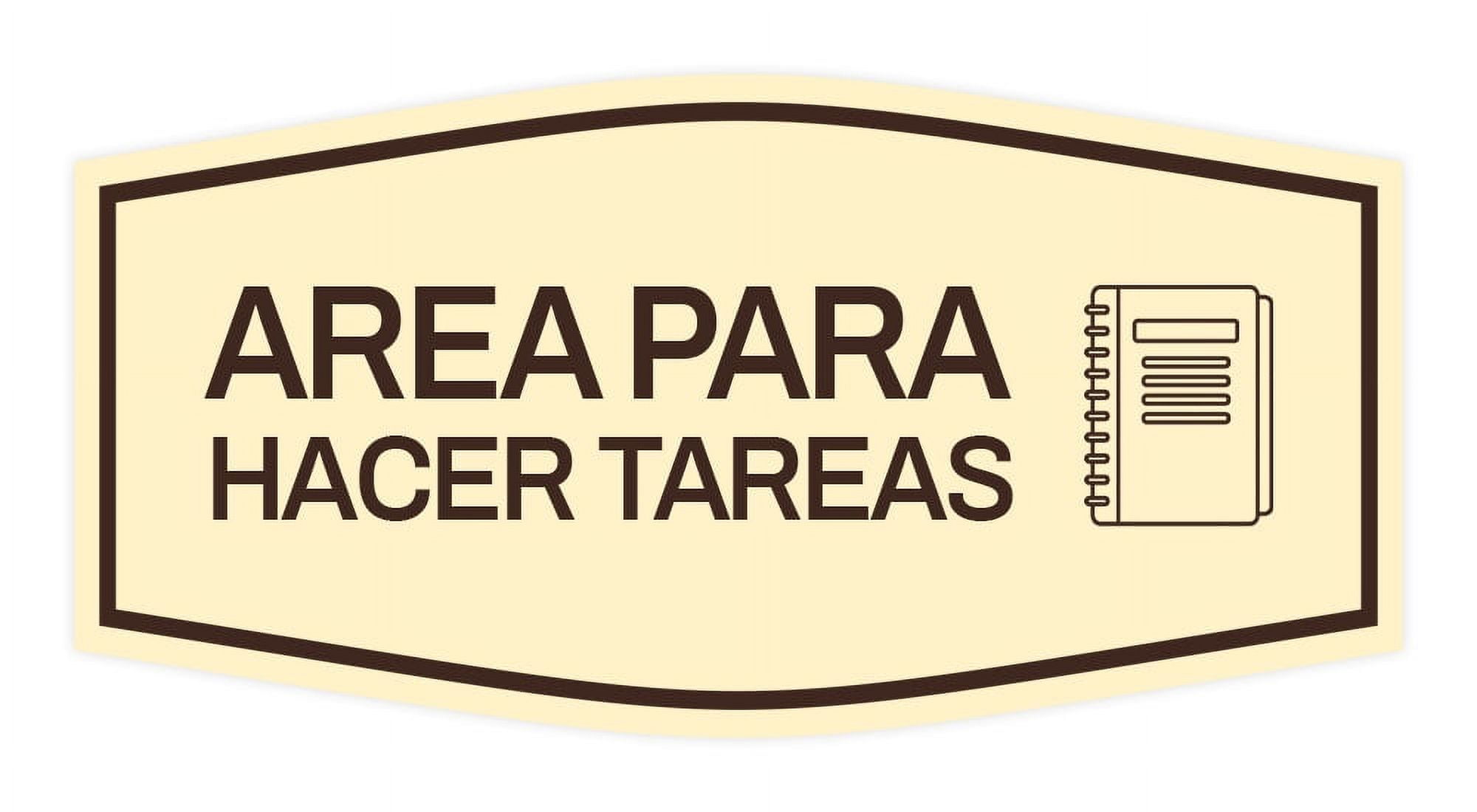 Signs ByLITA Fancy Area para hacer tareas Easy Installation | Classroom ...