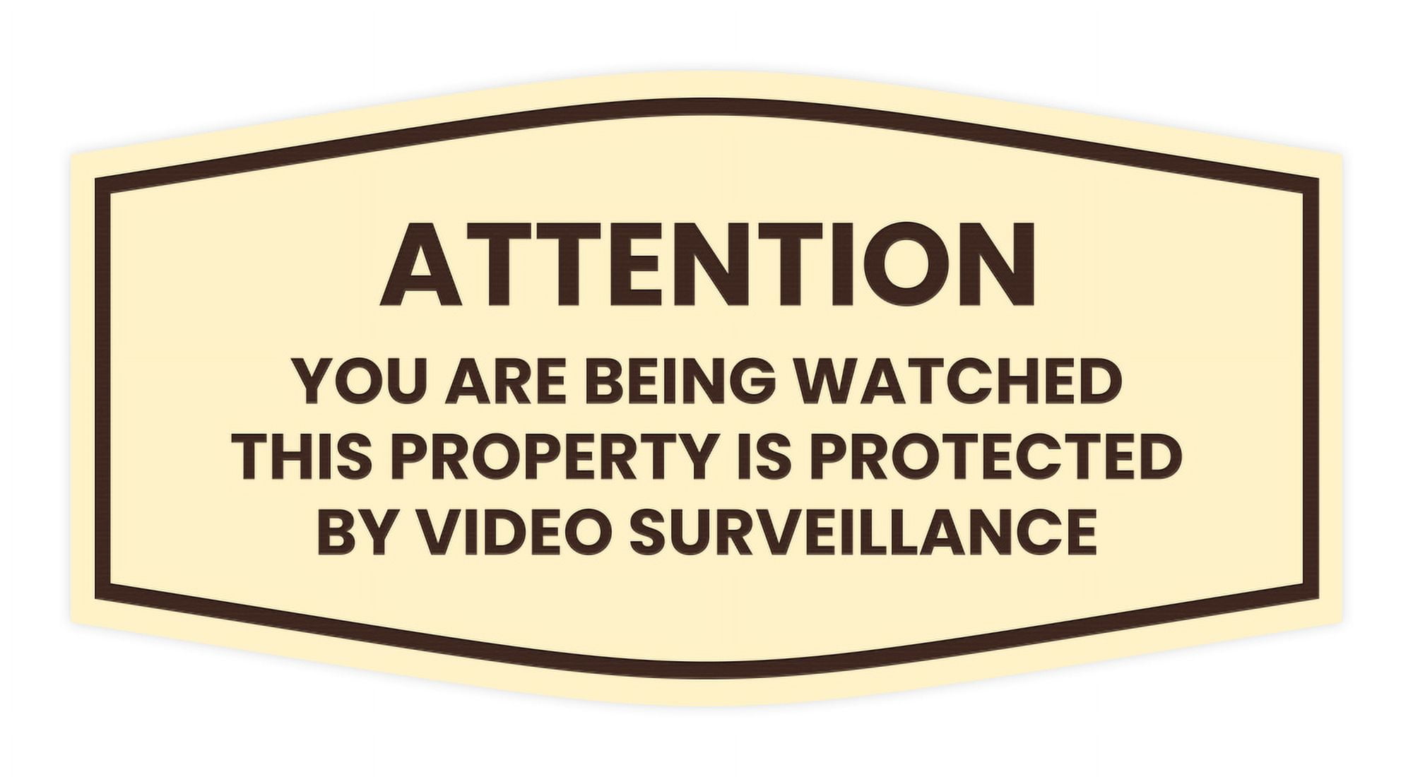 Signs ByLITA Fancy Attention You Are Being Watched This Property is ...
