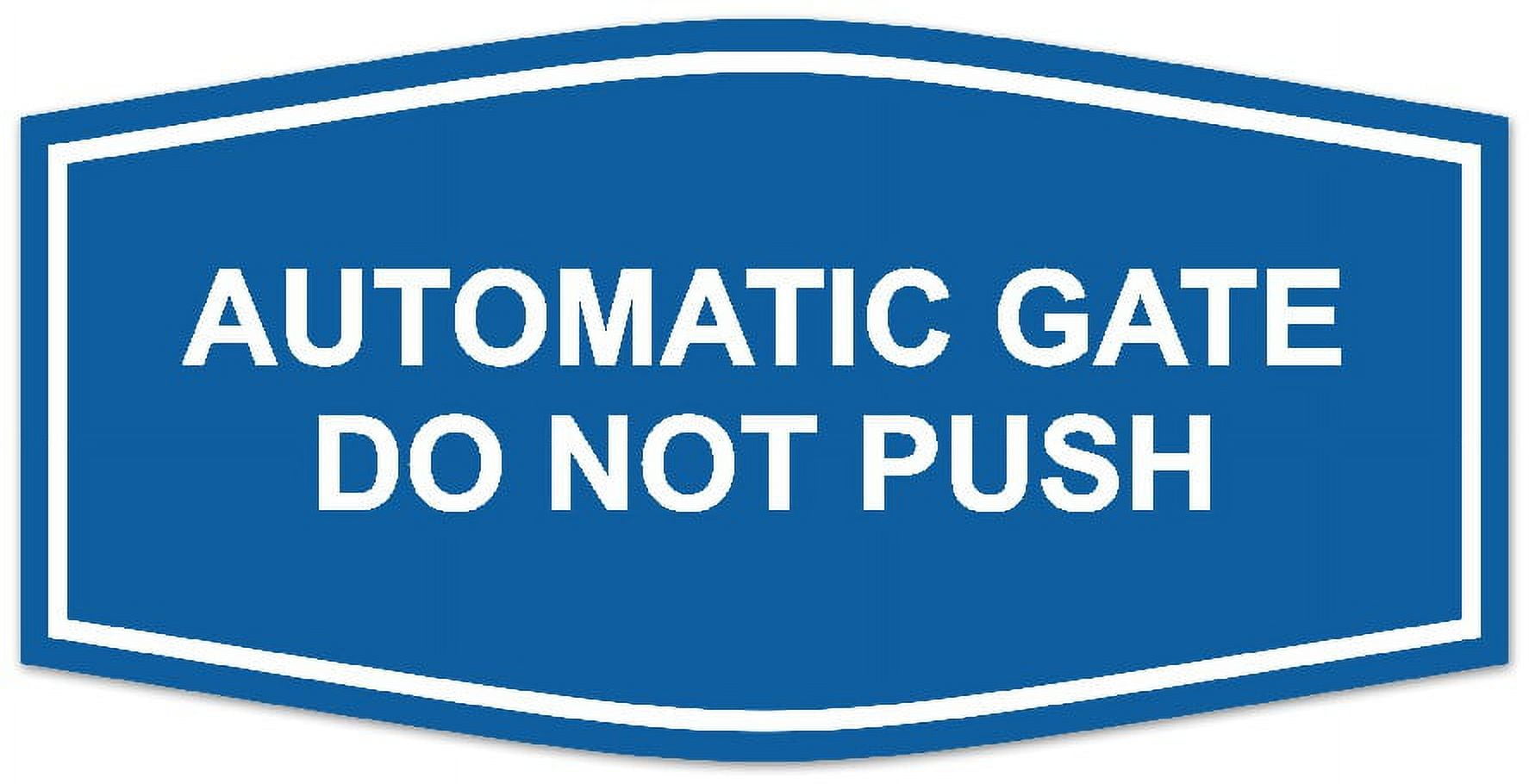 Signs ByLITA Fancy Automatic Gate Do Not Push Sign - Laser-Engraved ...
