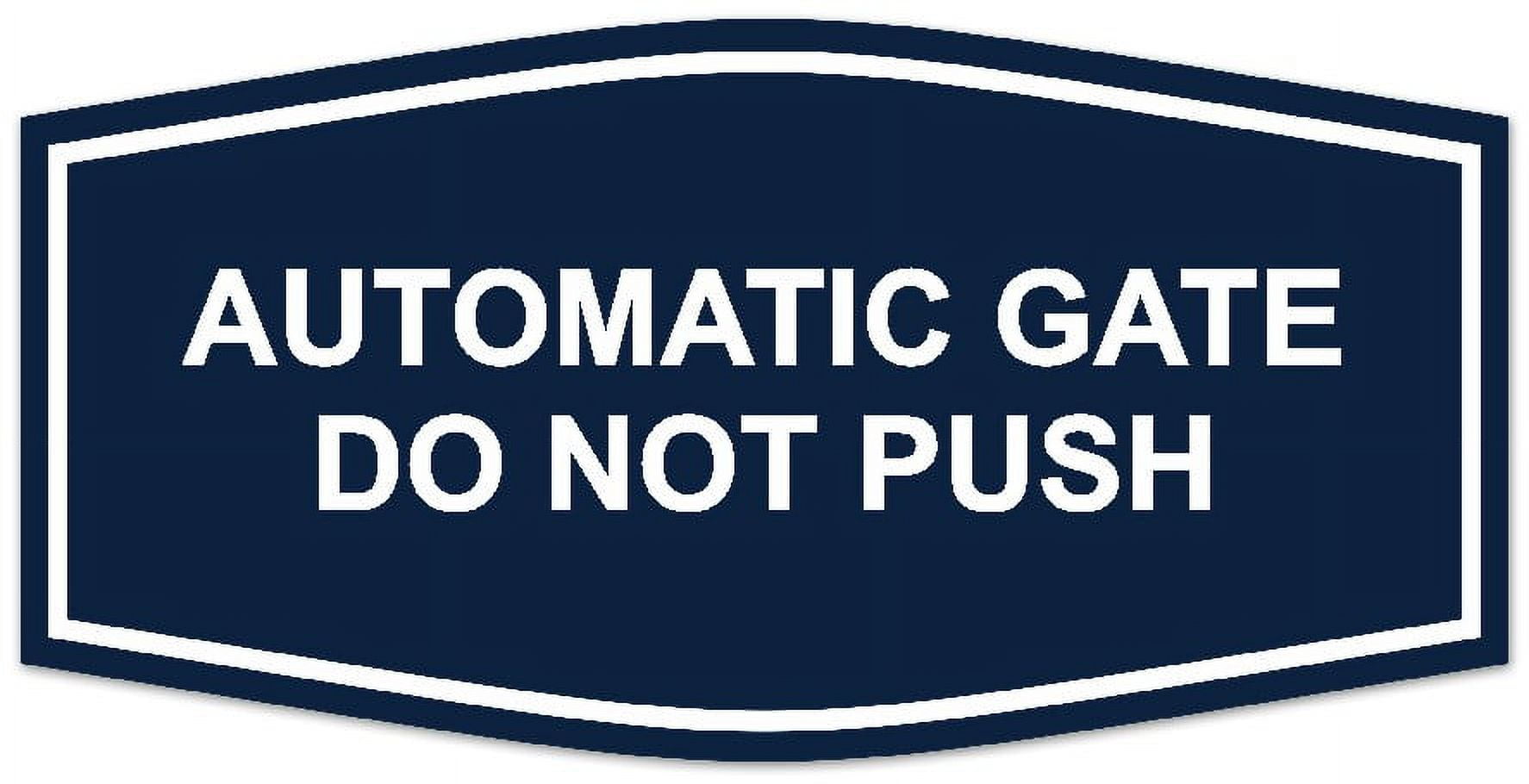 Signs ByLITA Fancy Automatic Gate Do Not Push Sign - Laser-Engraved ...