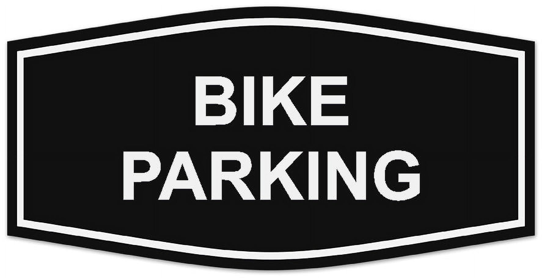 Signs ByLITA Fancy Bike Parking Sign - Laser-Engraved Lettering ...