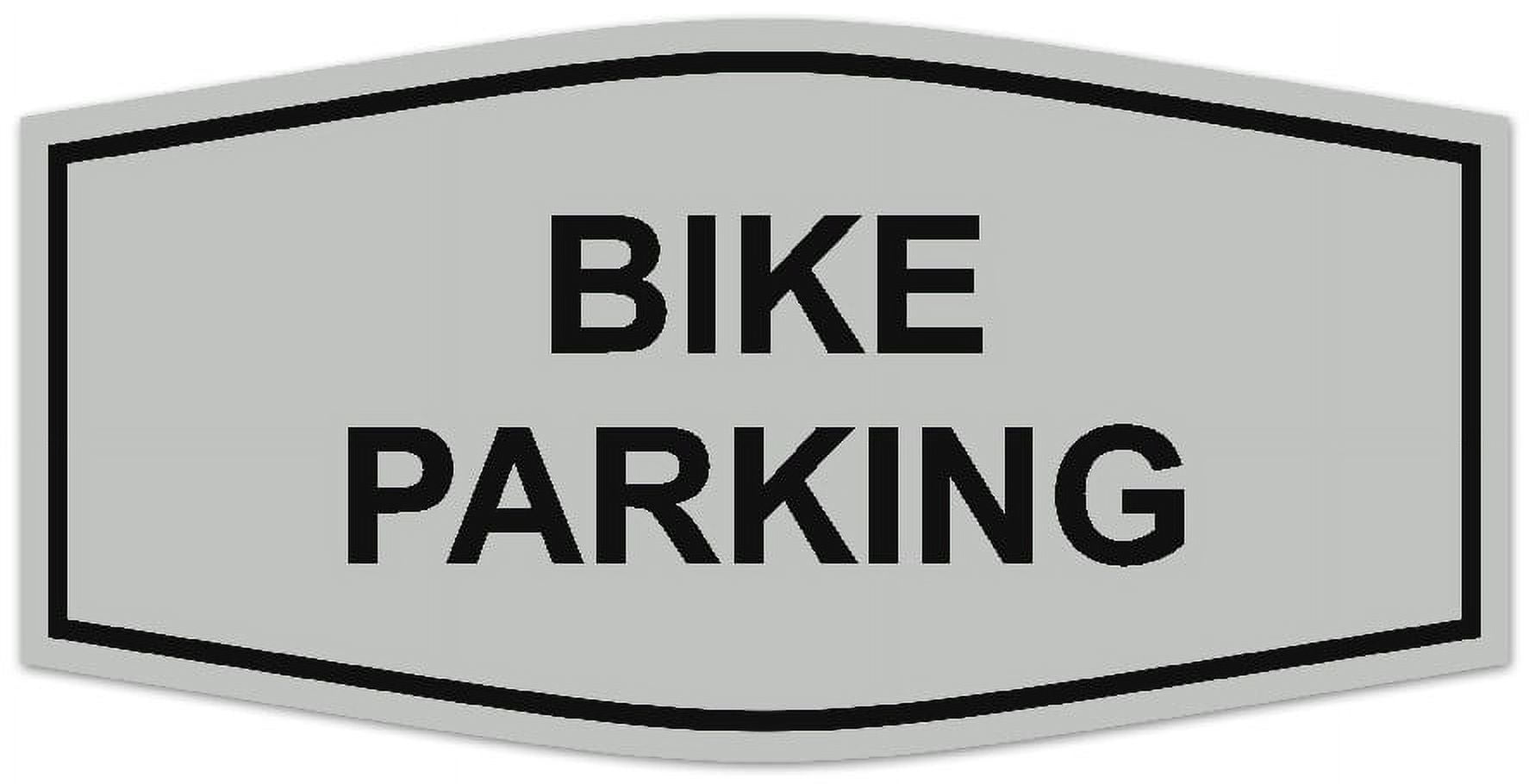 Signs ByLITA Fancy Bike Parking Sign - Laser-Engraved Lettering ...