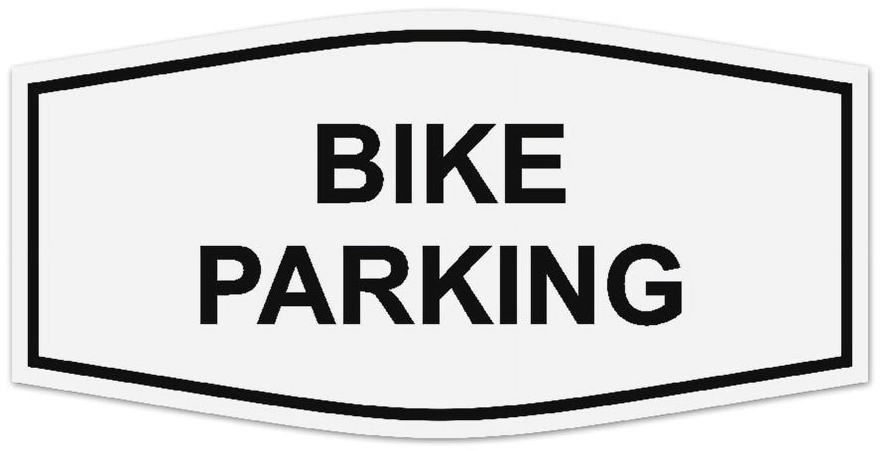 Signs ByLITA Fancy Bike Parking Sign - Laser-Engraved Lettering ...