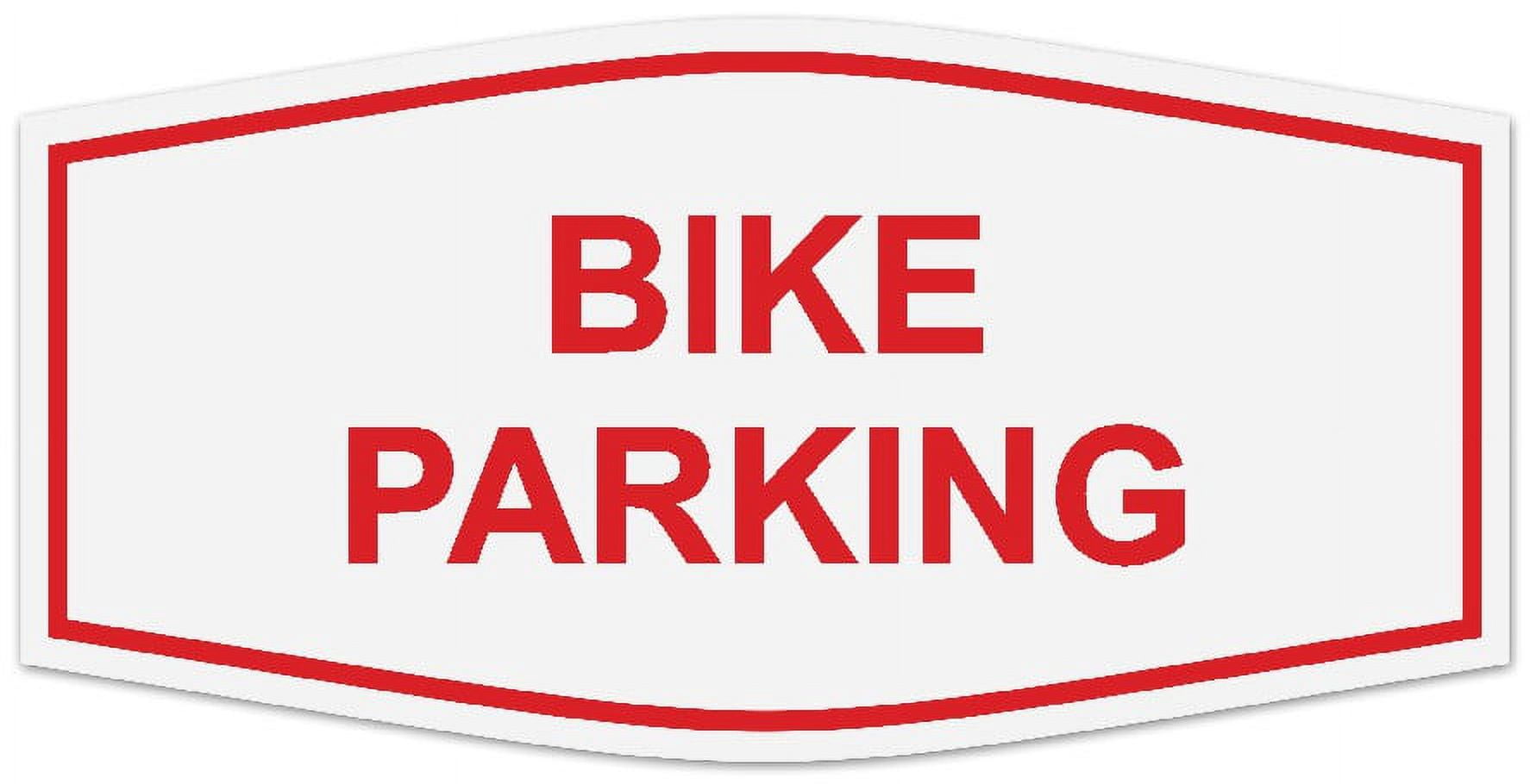 Signs ByLITA Fancy Bike Parking Sign - Laser-Engraved Lettering ...