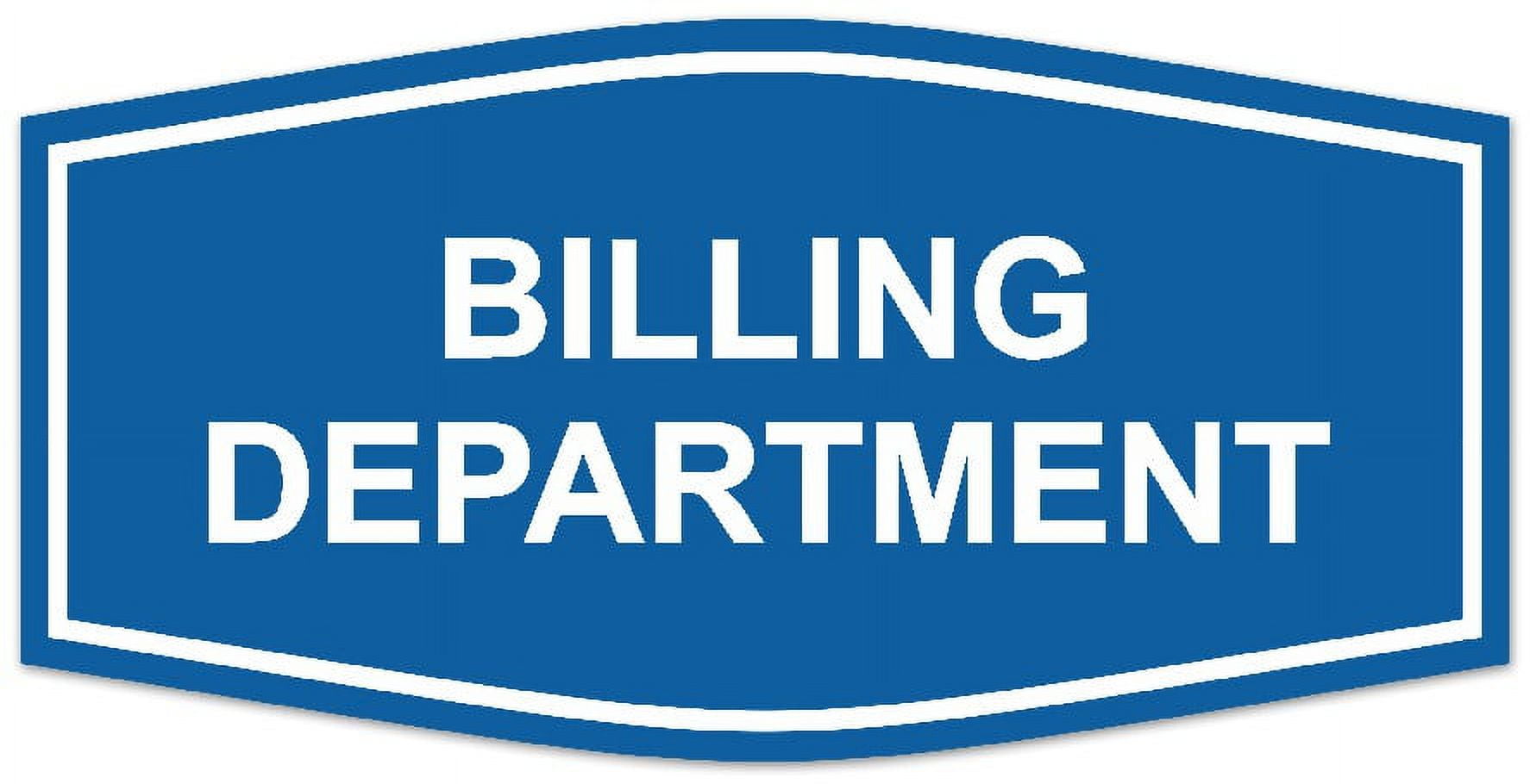 Signs ByLITA Fancy Billing Department Sign - Laser-Engraved Lettering ...
