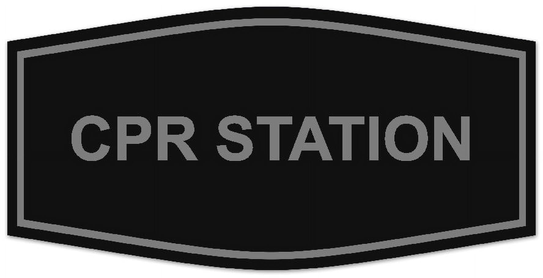 Signs ByLITA Fancy CPR Station Sign - Laser-Engraved Lettering ...