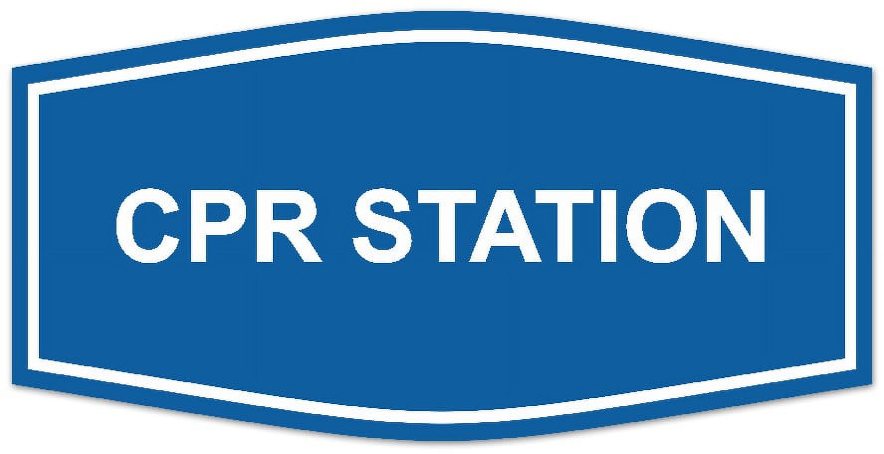 Signs ByLITA Fancy CPR Station Sign - Laser-Engraved Lettering ...