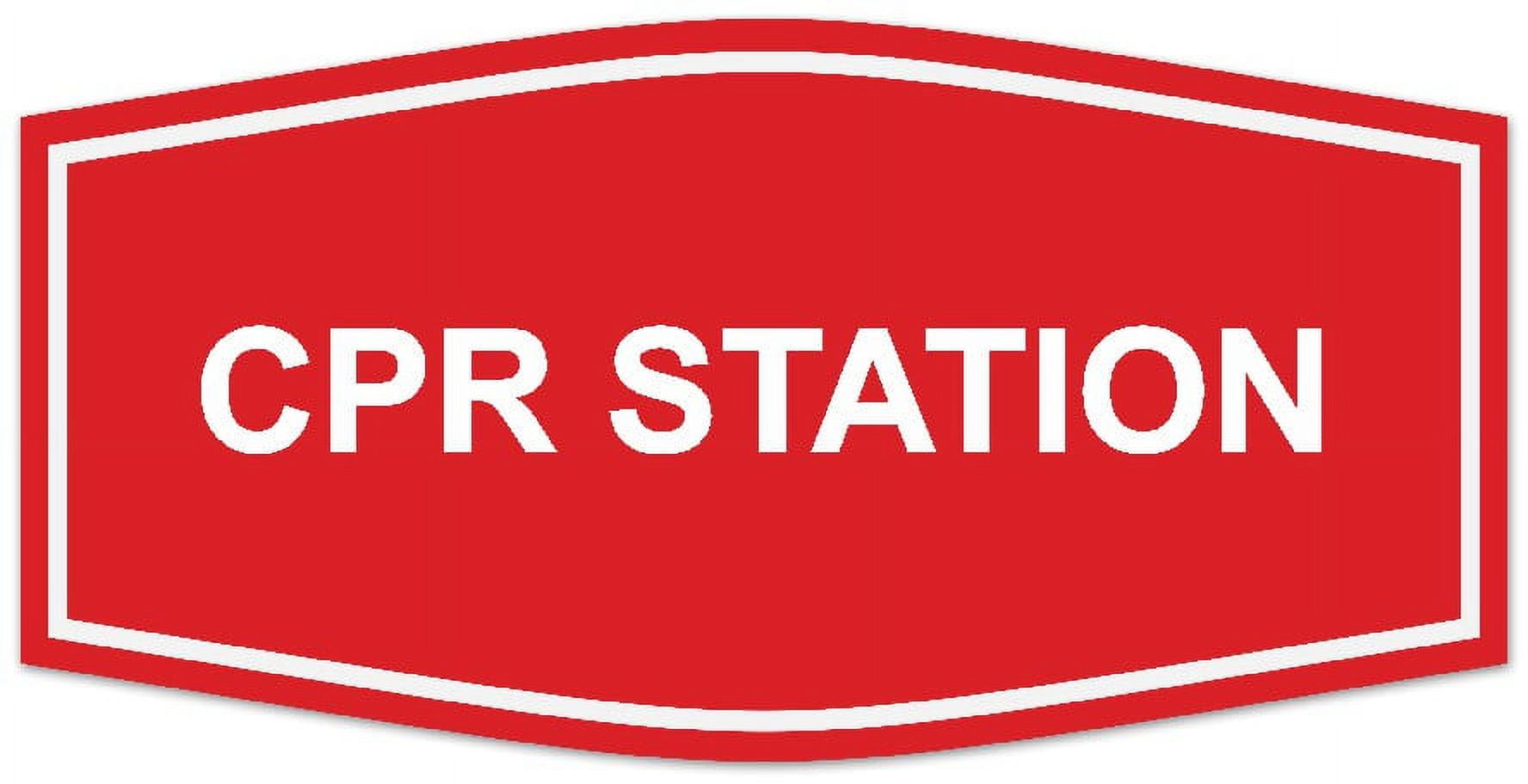 Signs ByLITA Fancy CPR Station Sign - Laser-Engraved Lettering ...