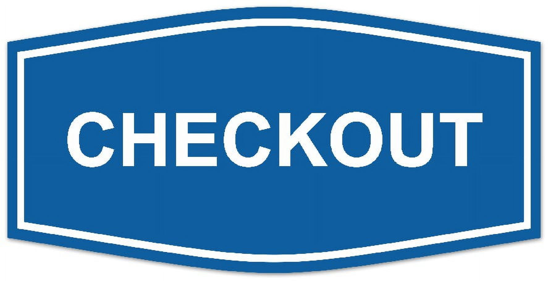 Signs ByLITA Fancy Checkout Sign - Laser-Engraved Lettering | Durable ...
