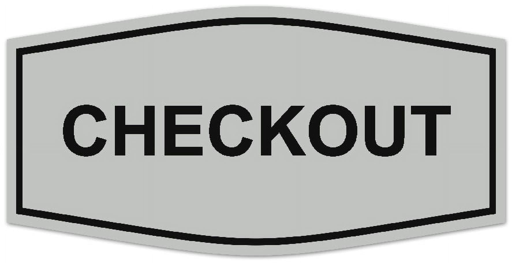 Signs ByLITA Fancy Checkout Sign - Laser-Engraved Lettering | Durable ...