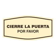 Signs ByLITA Circle Por favor Mantenga La Puerta Cerrada Sign (Brushed ...