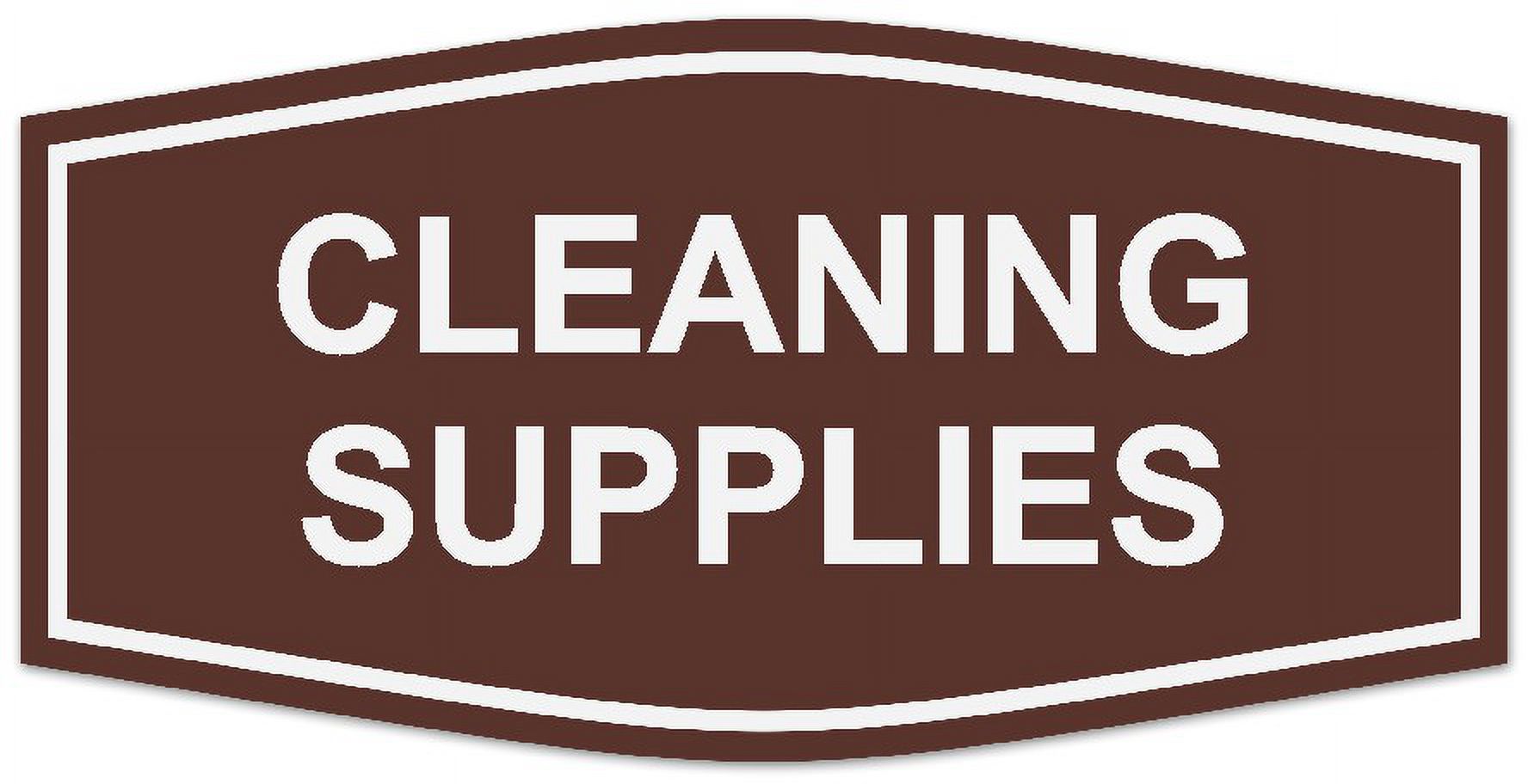 Signs ByLITA Fancy Cleaning Supplies Sign - Laser-Engraved Lettering ...