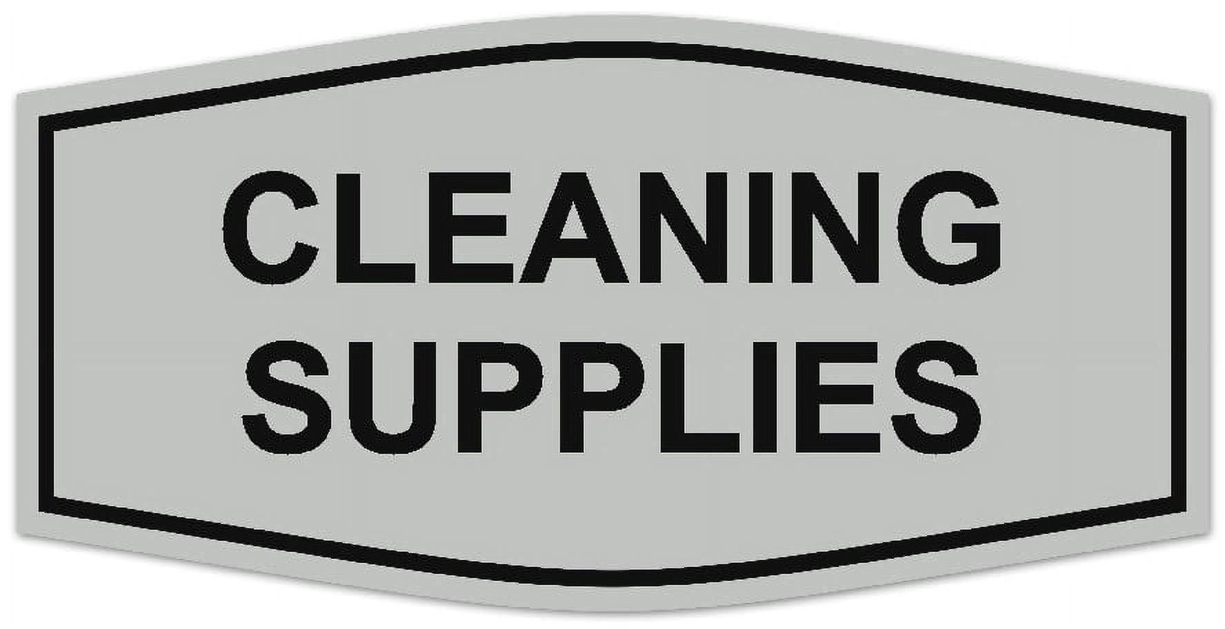 Signs ByLITA Fancy Cleaning Supplies Sign - Laser-Engraved Lettering ...