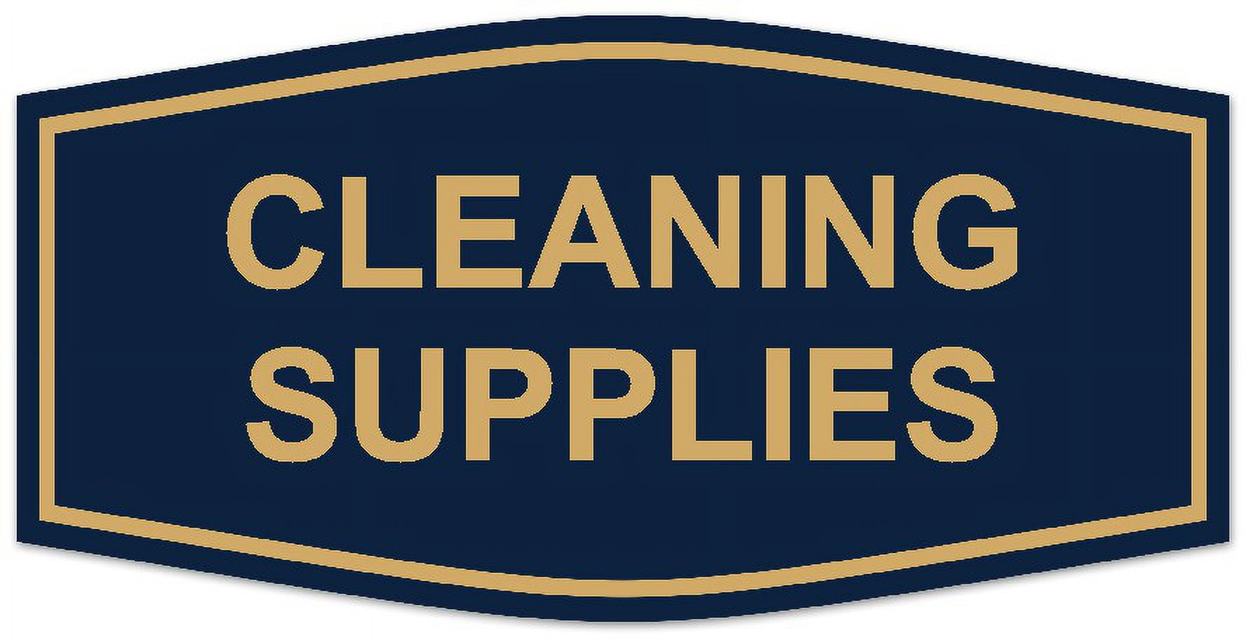 Signs ByLITA Fancy Cleaning Supplies Sign - Laser-Engraved Lettering ...