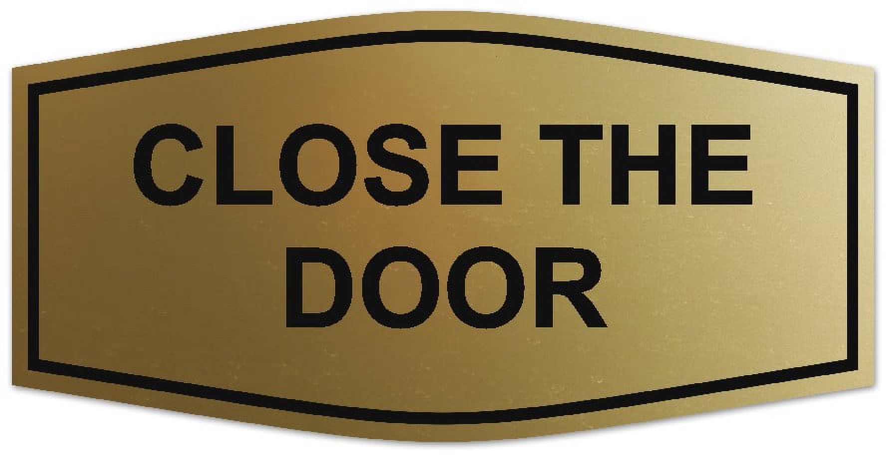 Signs ByLITA Fancy Close The Door Sign - Laser-Engraved Lettering ...