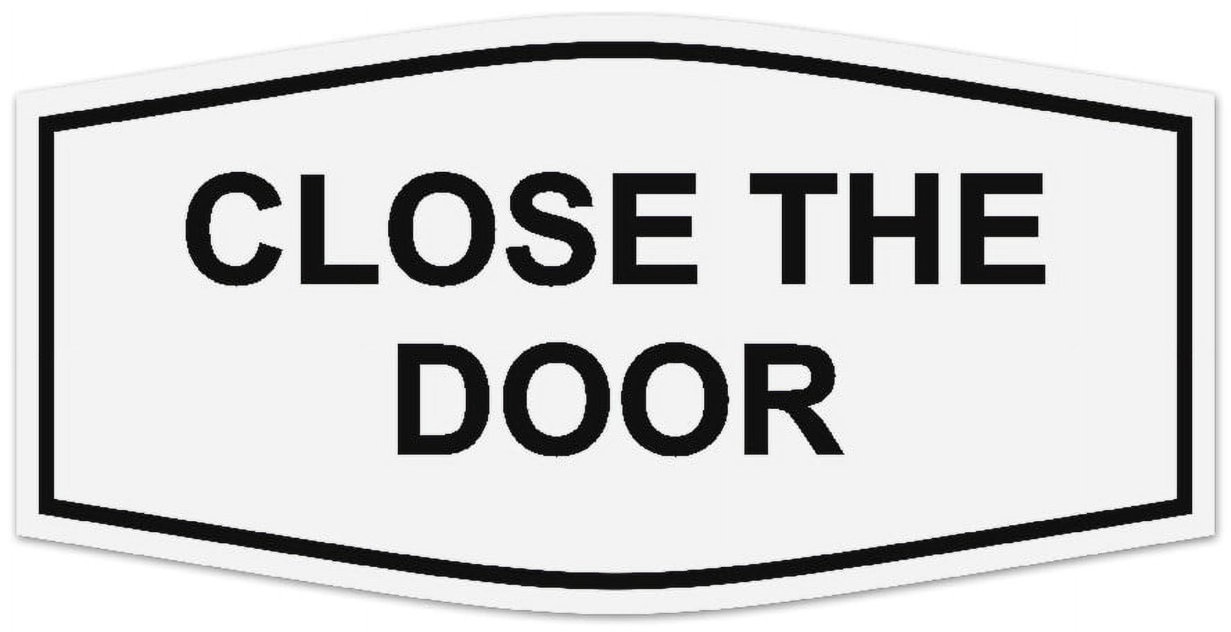 Signs ByLITA Fancy Close The Door Sign - Laser-Engraved Lettering ...