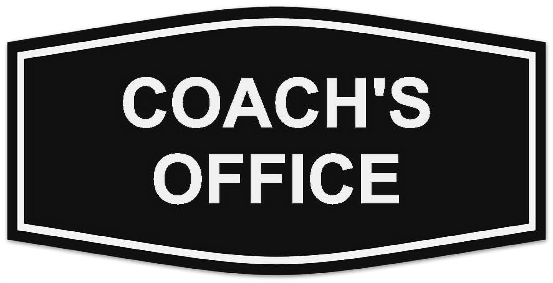 Signs ByLITA Fancy Coach's Office Sign - Laser-Engraved Lettering ...