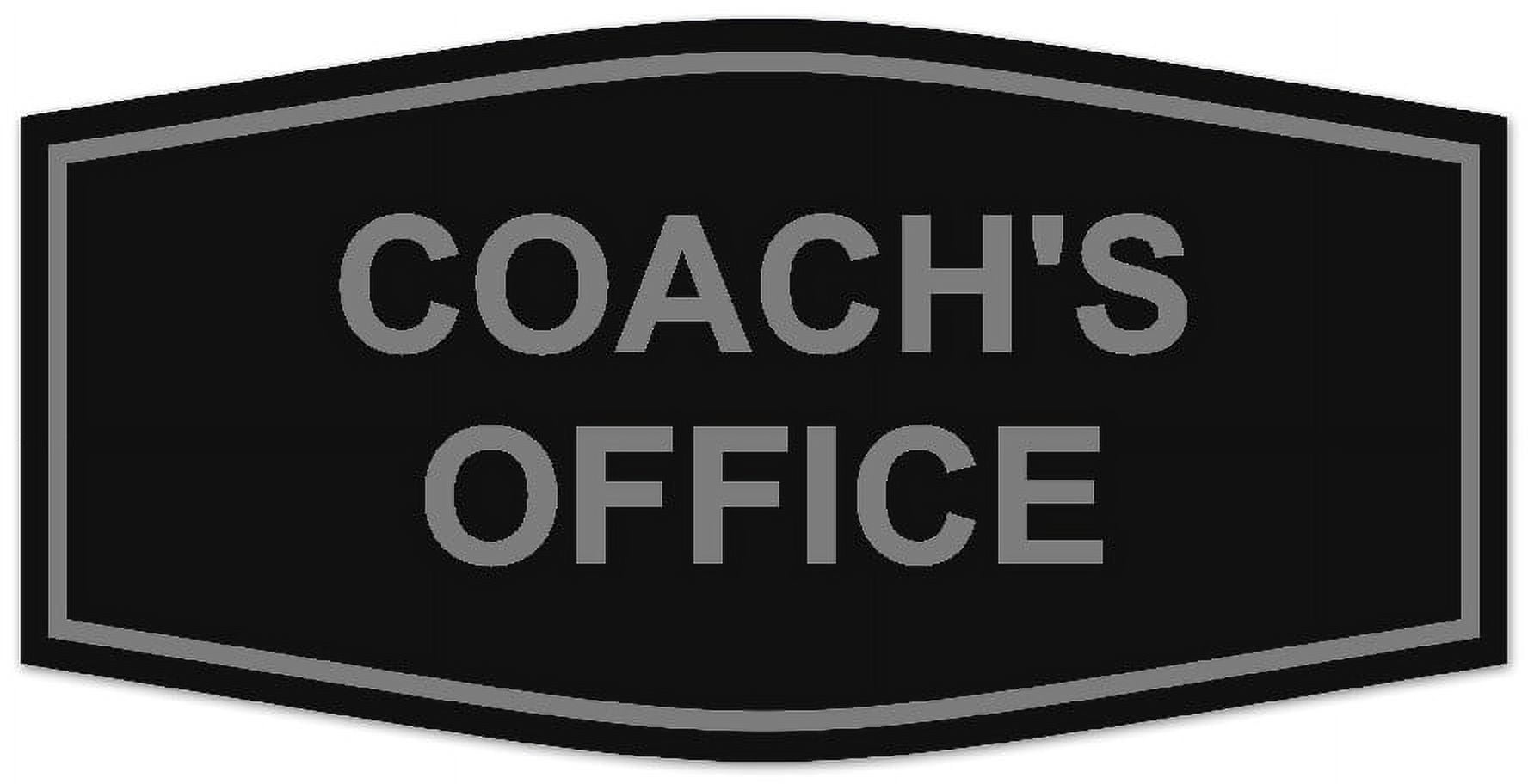 Signs ByLITA Fancy Coach's Office Sign - Laser-Engraved Lettering ...