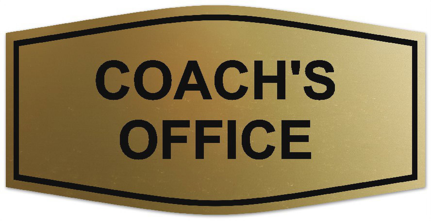 Signs ByLITA Fancy Coach's Office Sign - Laser-Engraved Lettering ...