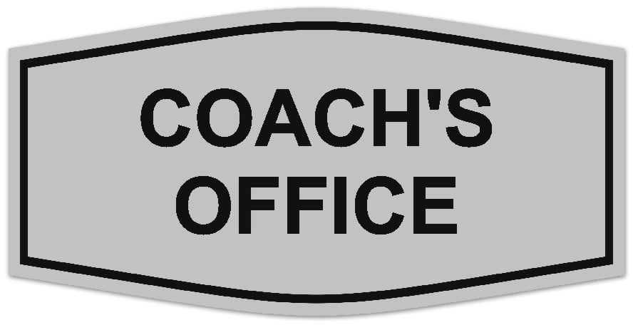 Signs ByLITA Fancy Coach's Office Sign - Laser-Engraved Lettering ...