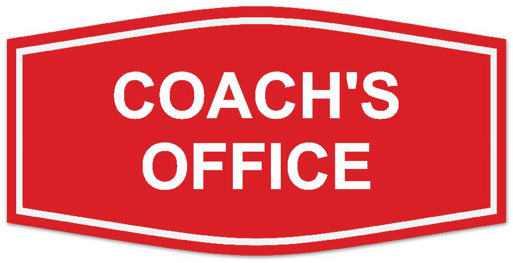 Signs ByLITA Fancy Coach's Office Sign - Laser-Engraved Lettering ...
