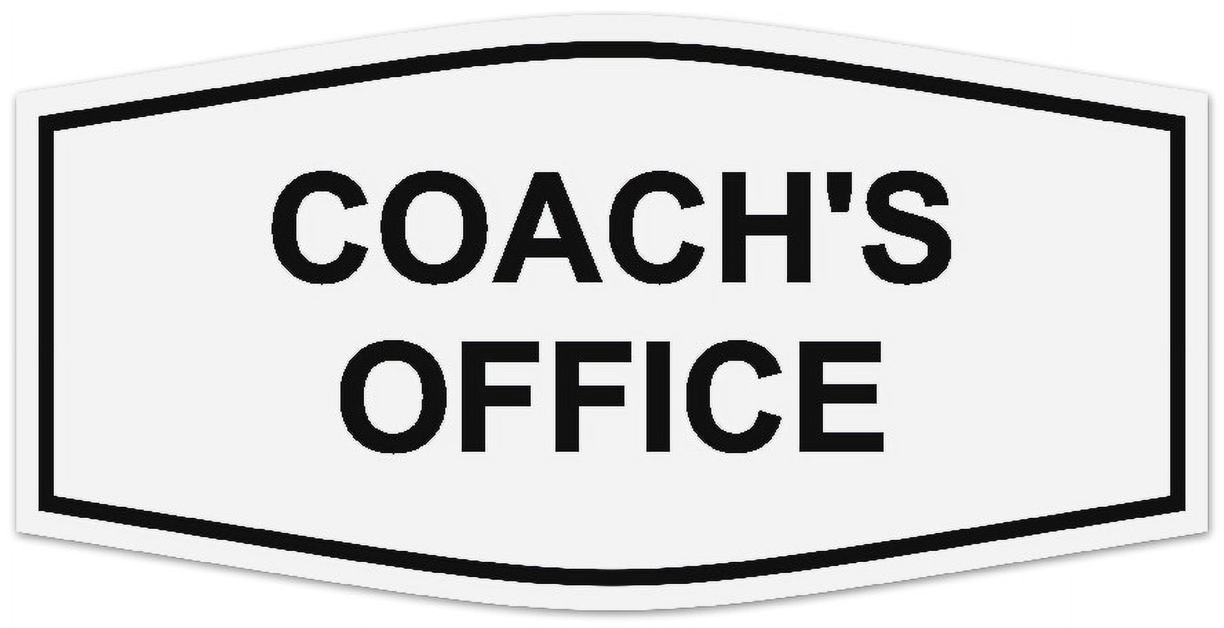 Signs ByLITA Fancy Coach's Office Sign - Laser-Engraved Lettering ...