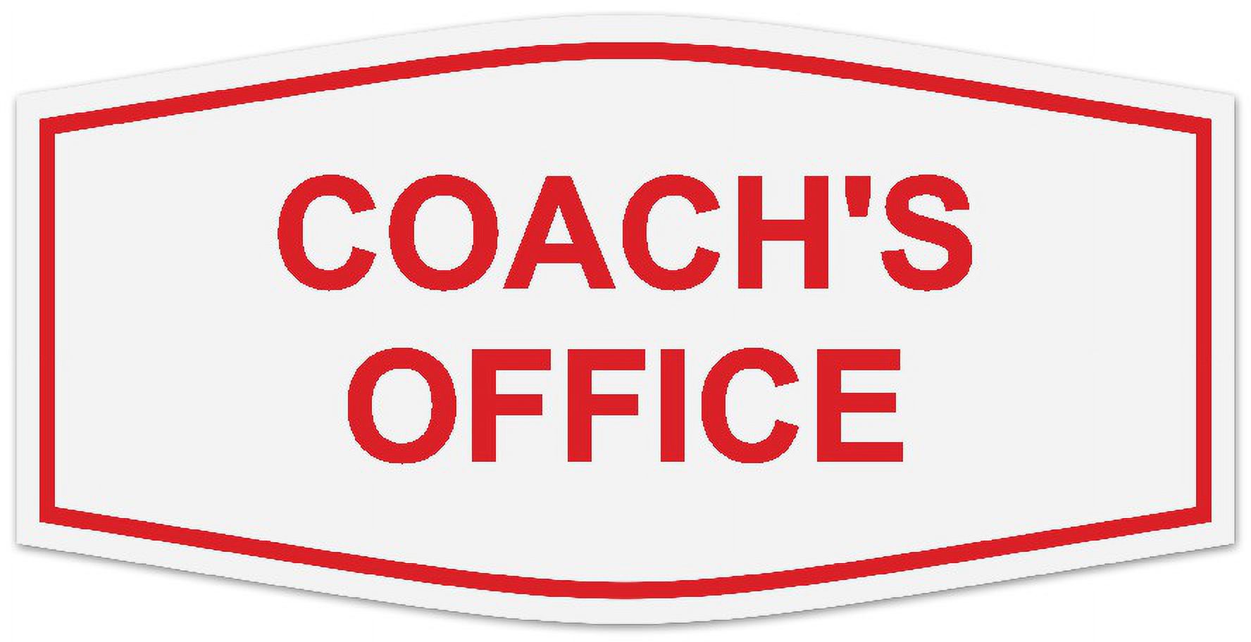 Signs ByLITA Fancy Coach's Office Sign - Laser-Engraved Lettering ...