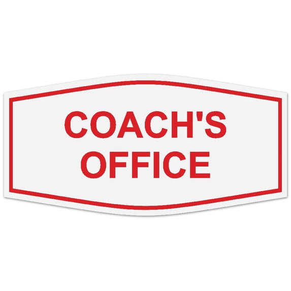 Signs ByLITA Fancy Coach's Office Sign - Laser-Engraved Lettering ...