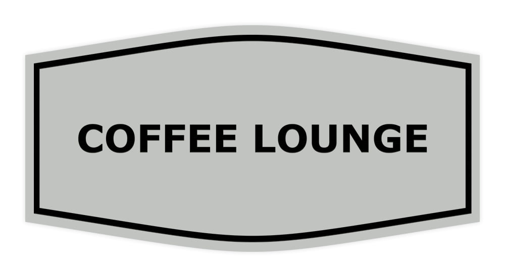 Signs ByLITA Fancy Coffee Lounge Sign (Lt Gray) - Small - Walmart.com