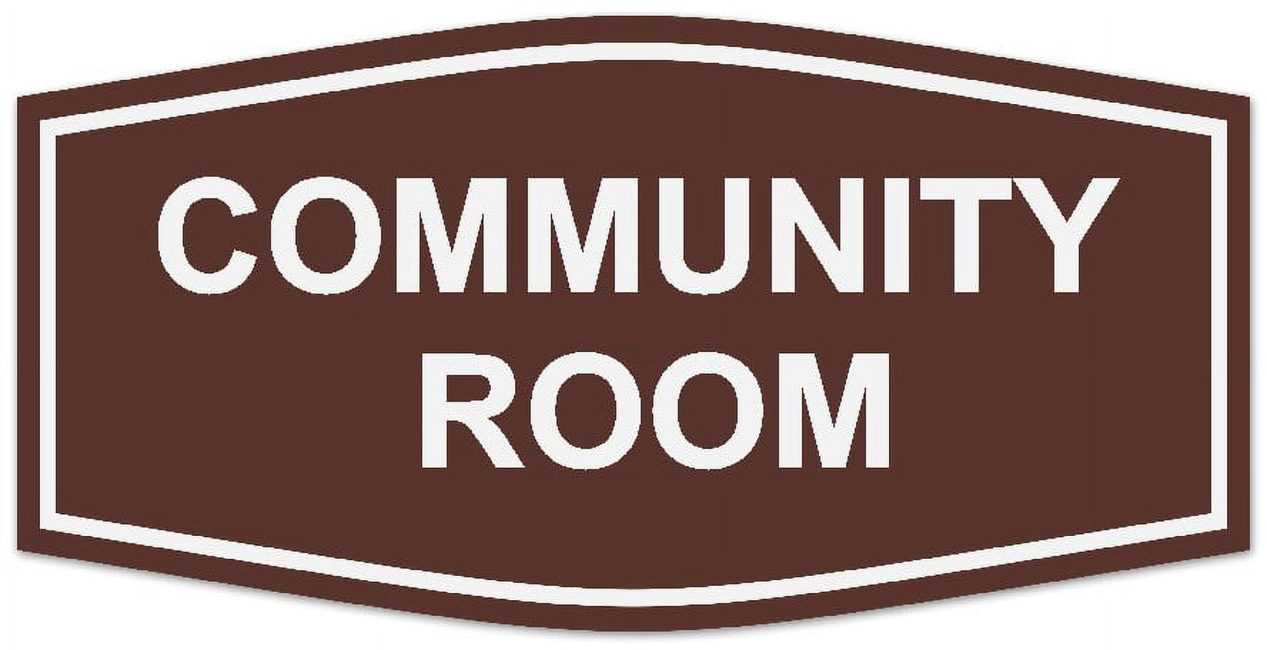 Signs ByLITA Fancy Community Room Sign - Laser-Engraved Lettering ...