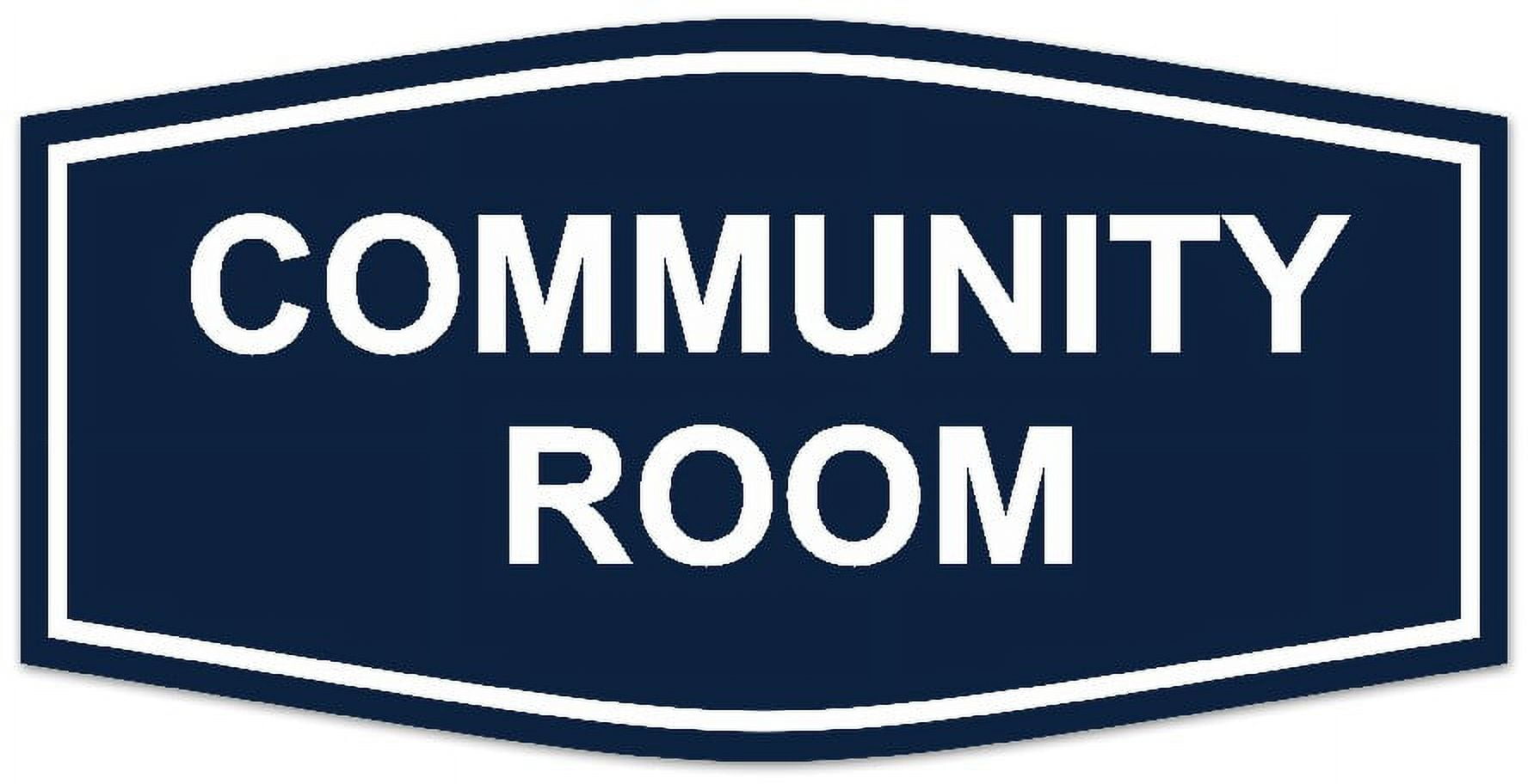 Signs ByLITA Fancy Community Room Sign - Laser-Engraved Lettering ...
