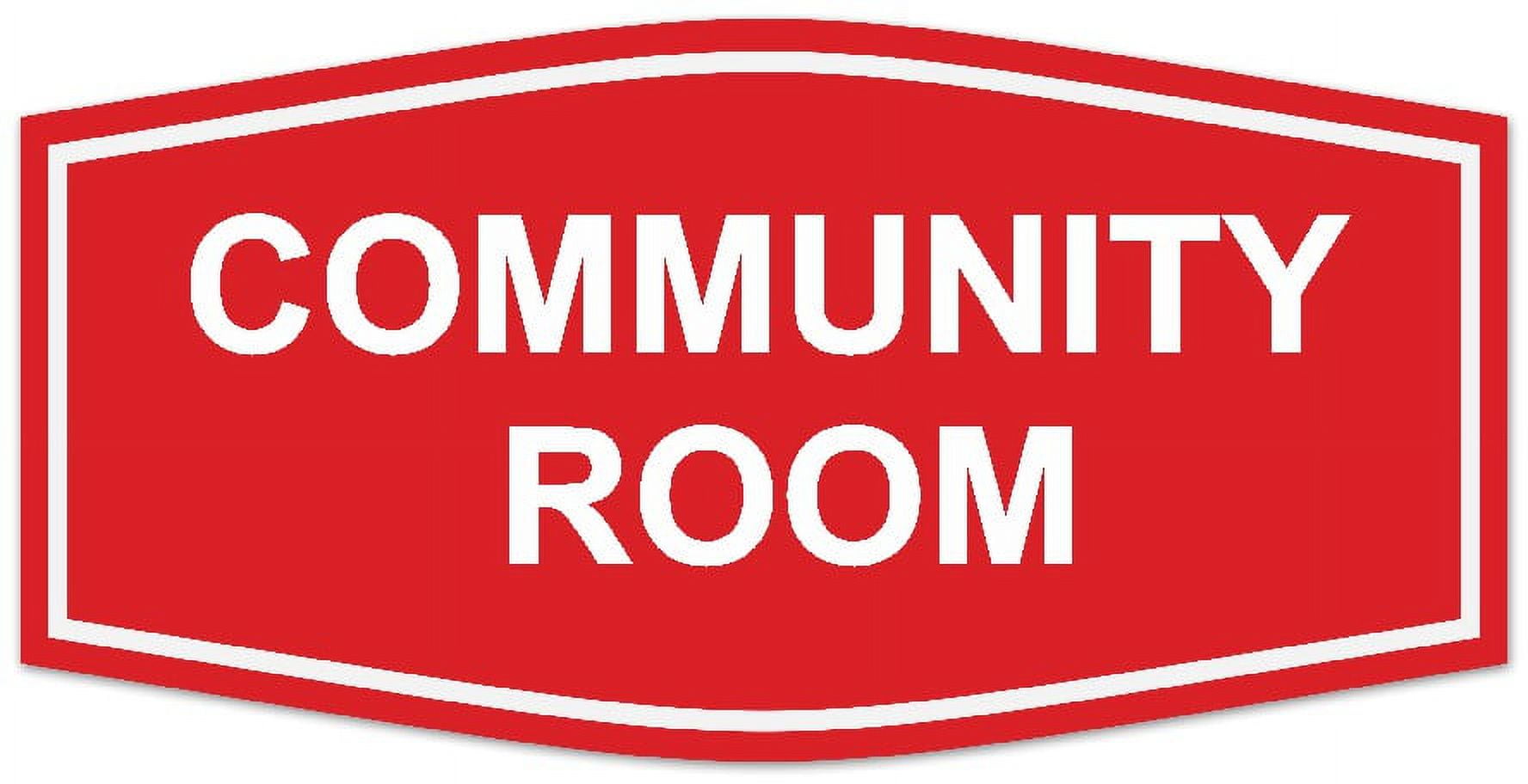 Signs ByLITA Fancy Community Room Sign - Laser-Engraved Lettering ...