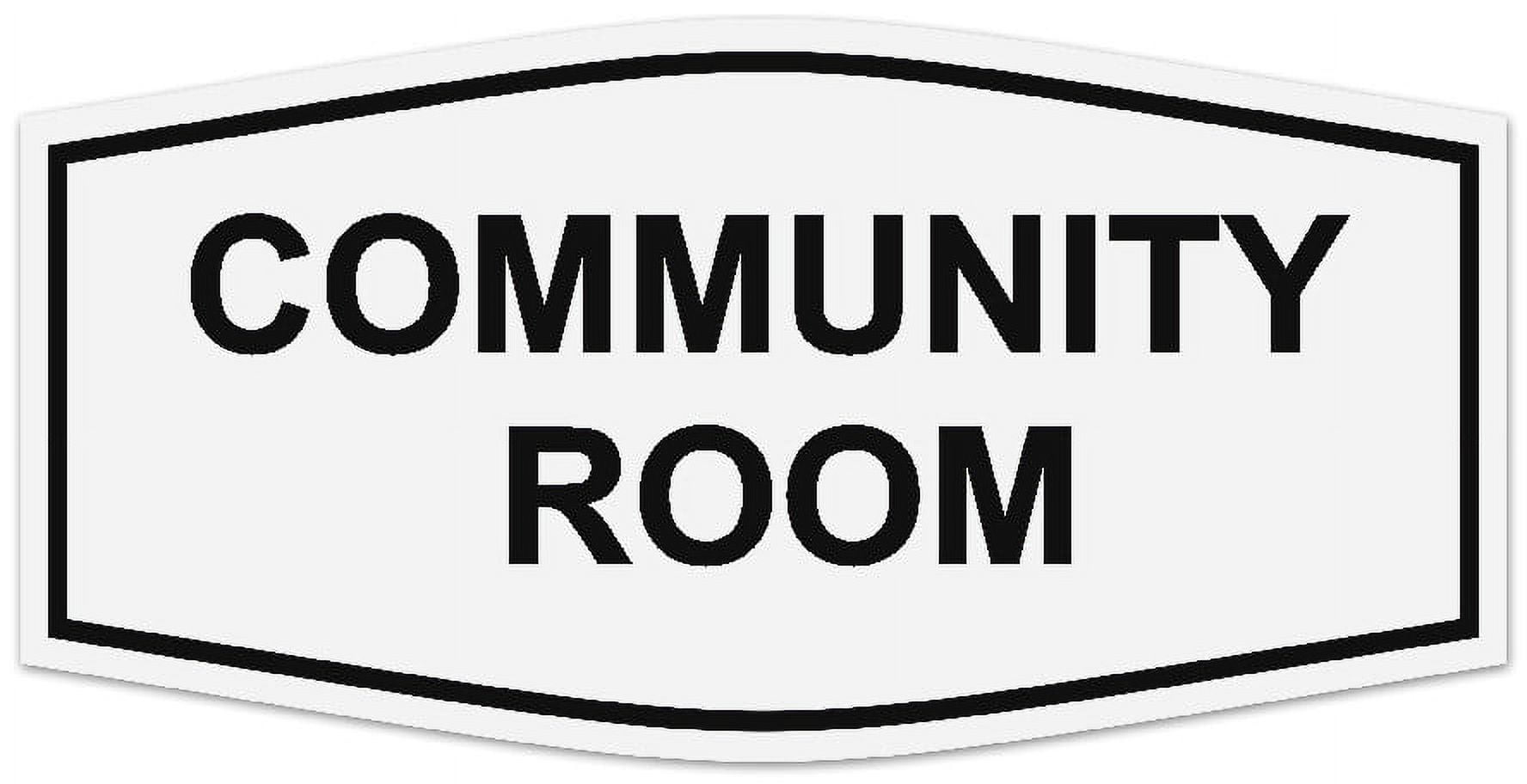Signs ByLITA Fancy Community Room Sign - Laser-Engraved Lettering ...