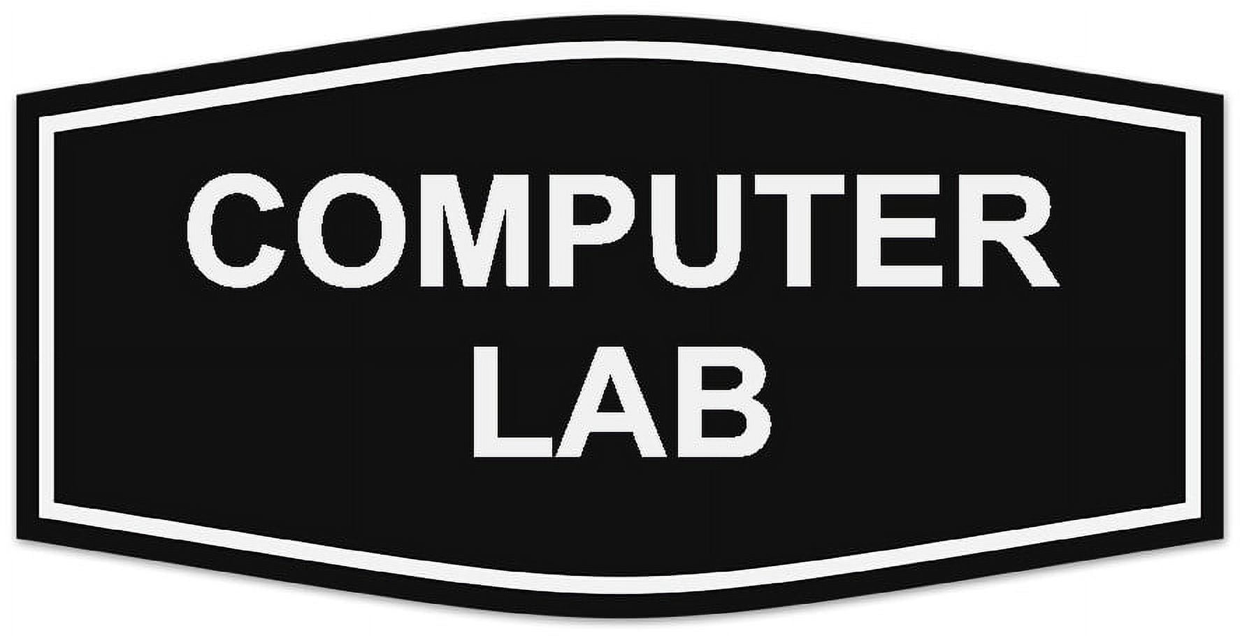 Signs ByLITA Fancy Computer Lab Sign - Laser-Engraved Lettering ...