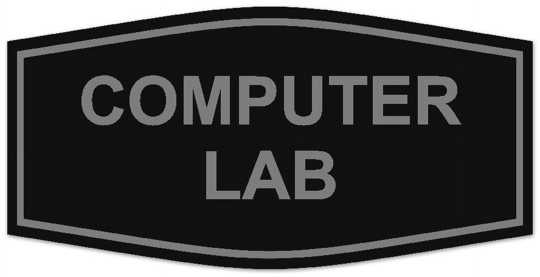 Signs ByLITA Fancy Computer Lab Sign - Laser-Engraved Lettering ...