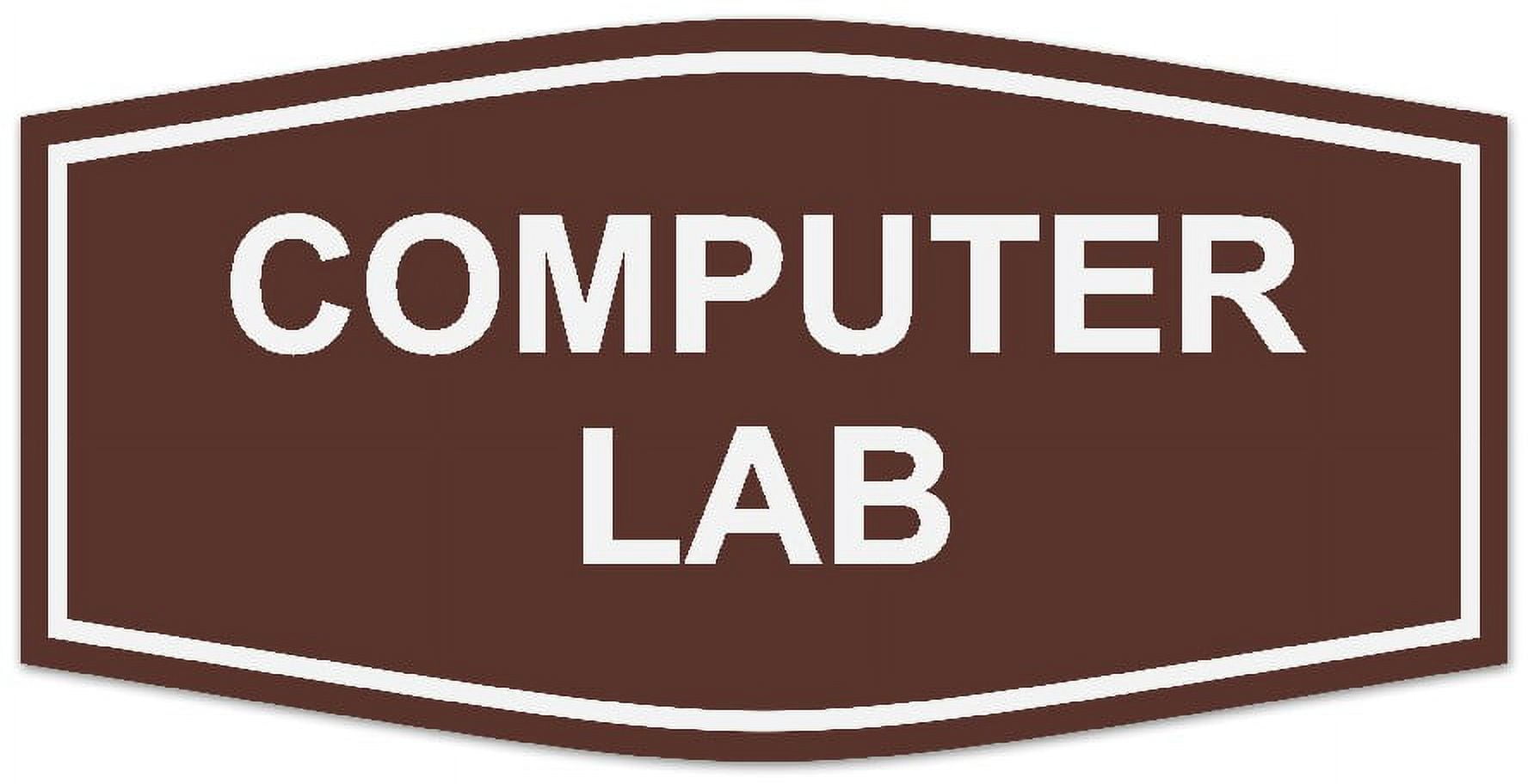 Signs ByLITA Fancy Computer Lab Sign - Laser-Engraved Lettering ...