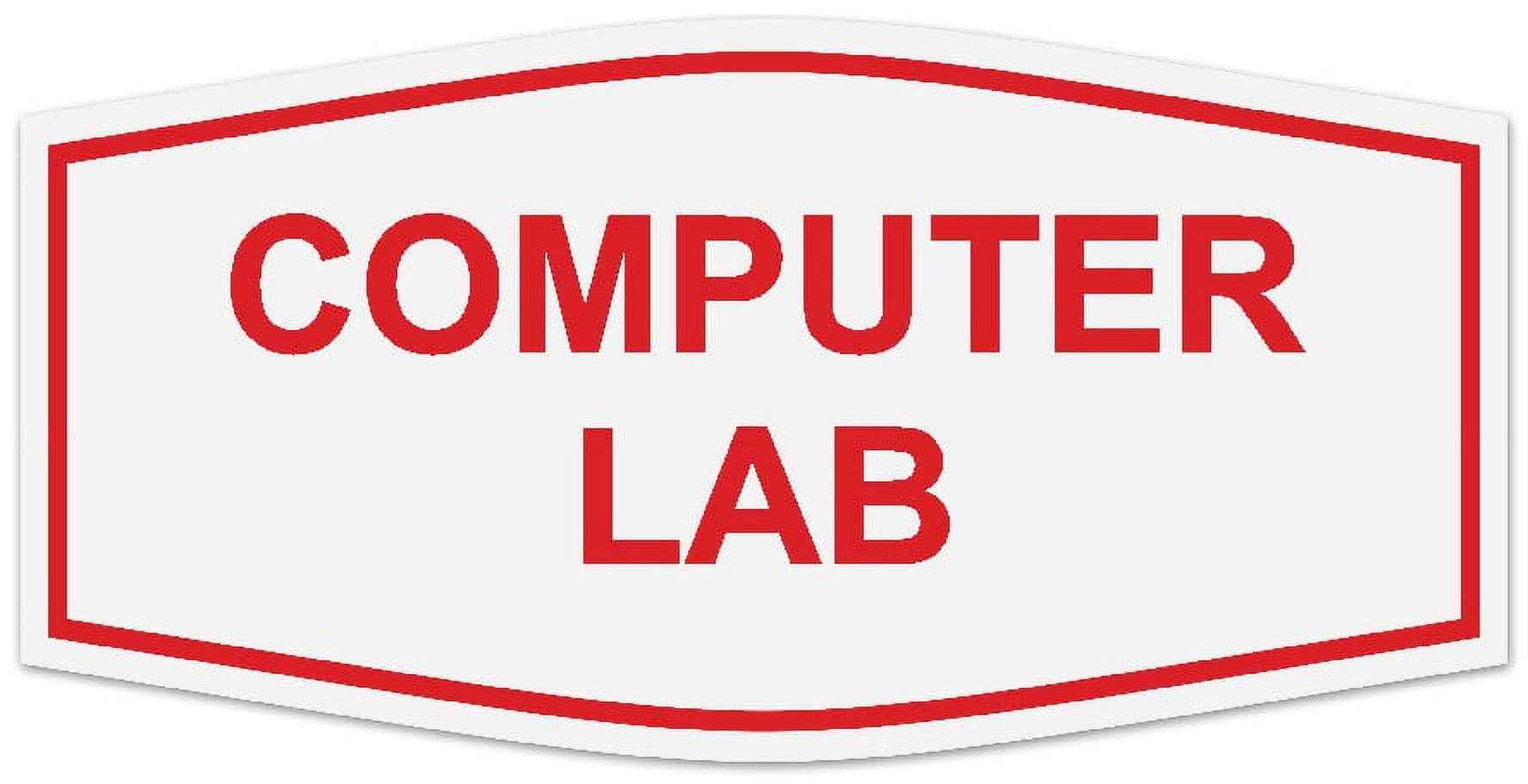 Signs ByLITA Fancy Computer Lab Sign - Laser-Engraved Lettering ...