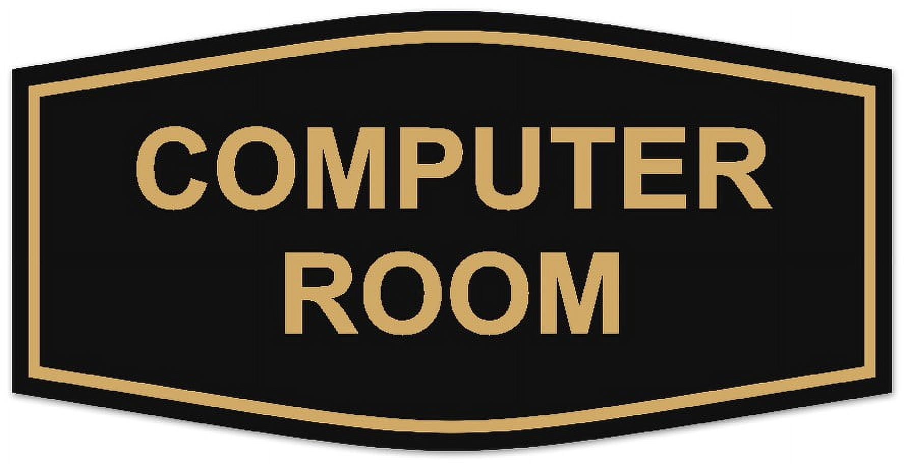 Signs ByLITA Fancy Computer Room Sign - Laser-Engraved Lettering ...