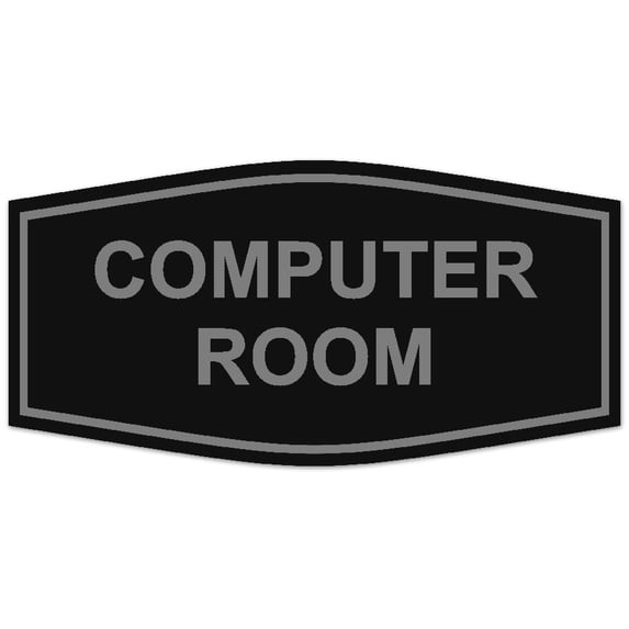 Signs ByLITA Fancy Computer Room Sign - Laser-Engraved Lettering ...