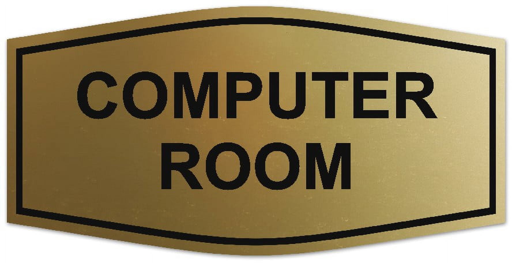 Signs ByLITA Fancy Computer Room Sign - Laser-Engraved Lettering ...