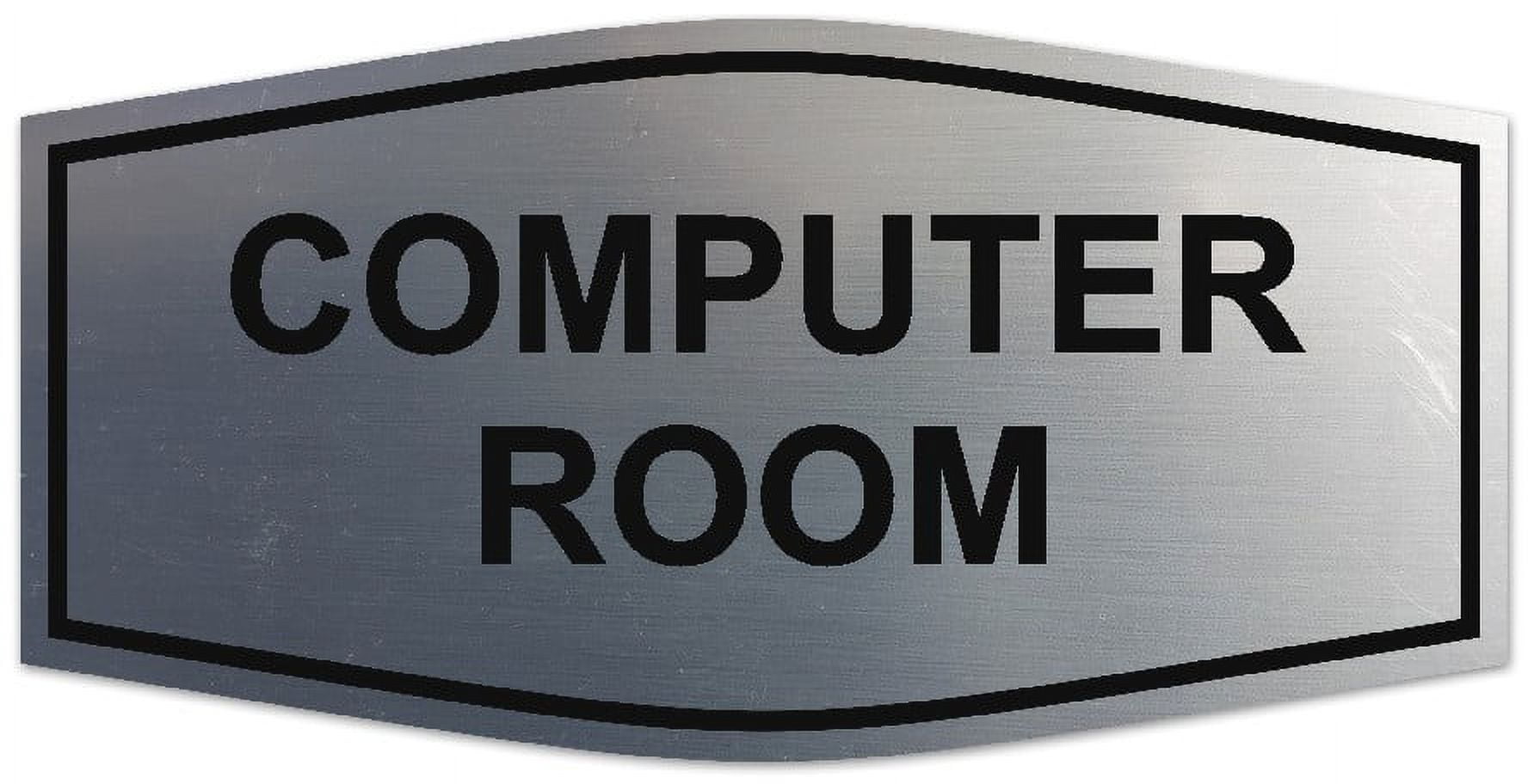 Signs ByLITA Fancy Computer Room Sign - Laser-Engraved Lettering ...