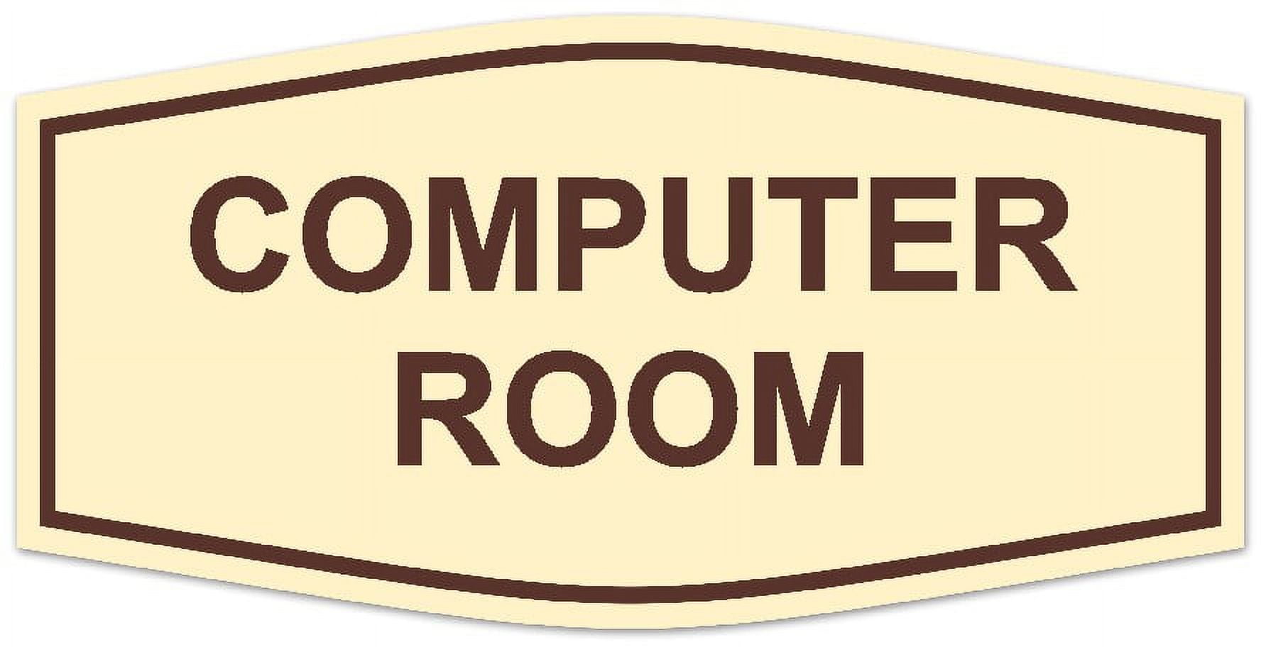 Signs ByLITA Fancy Computer Room Sign - Laser-Engraved Lettering ...